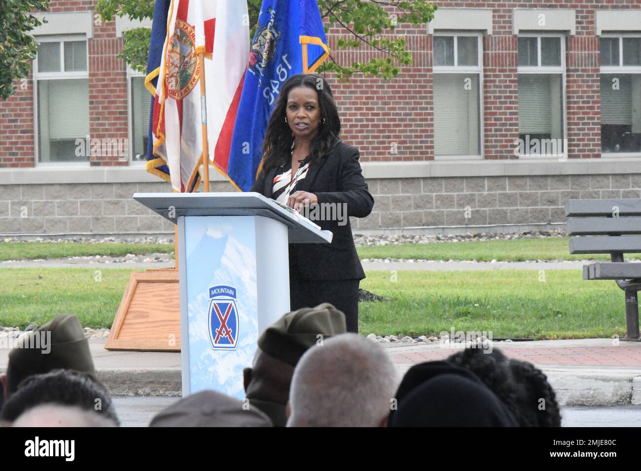 Maria Bentinck, U.S. Army Retirement Program deputy director, addresses ...