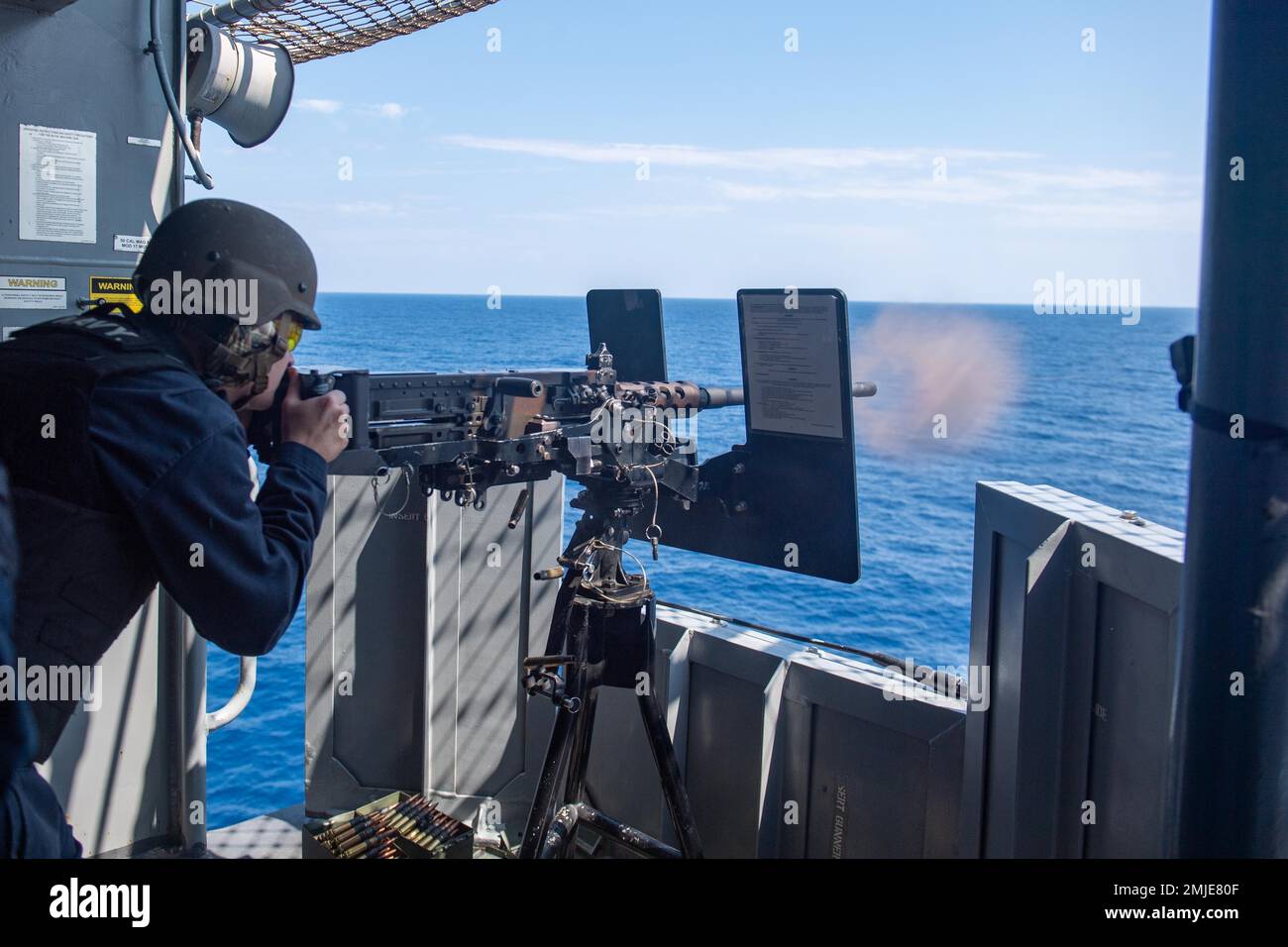 EAST CHINA SEA (Aug. 27, 2022) Gunner’s Mate 2nd Class Timothy Terry ...