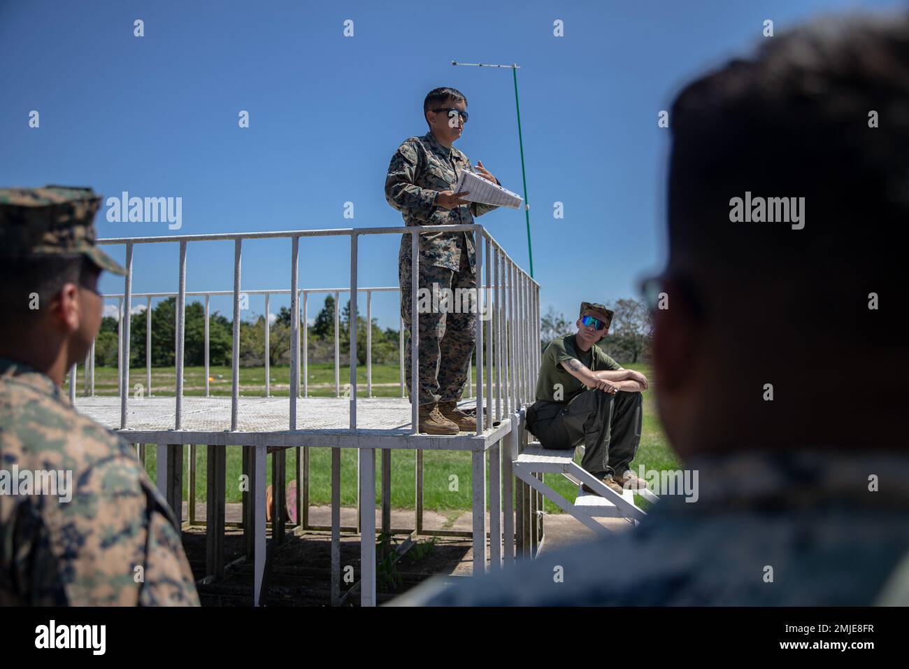 U.S. Marines with Marine Wing Support Squadron (MWSS) 171 participate ...