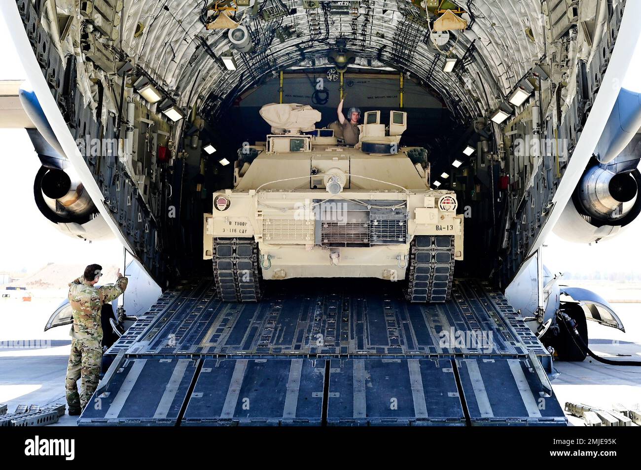 U.S. Air Force Airmen assigned to the 816th Expeditionary Airlift ...