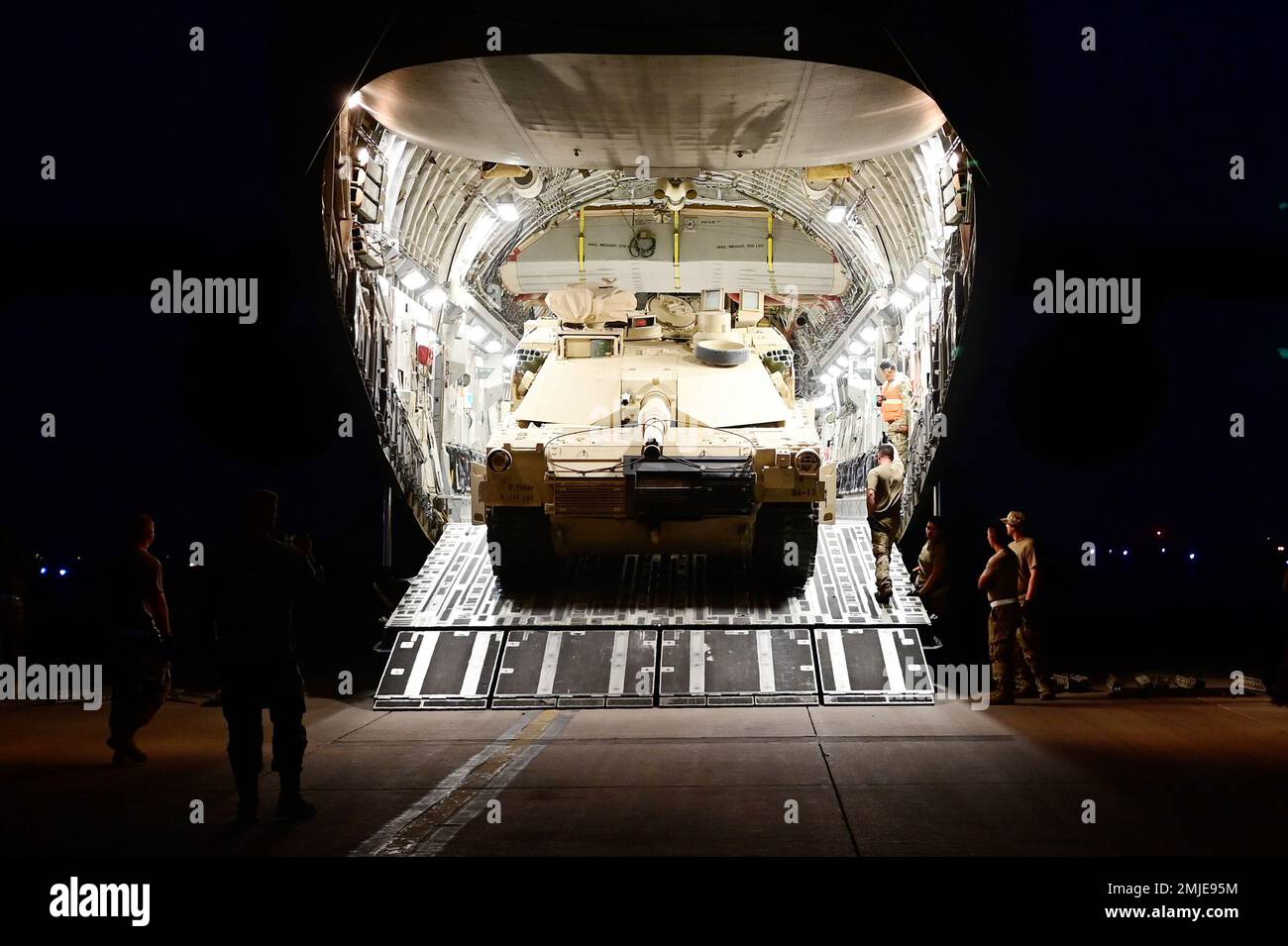 U.S. Air Force Airmen assigned to the 816th Expeditionary Airlift ...