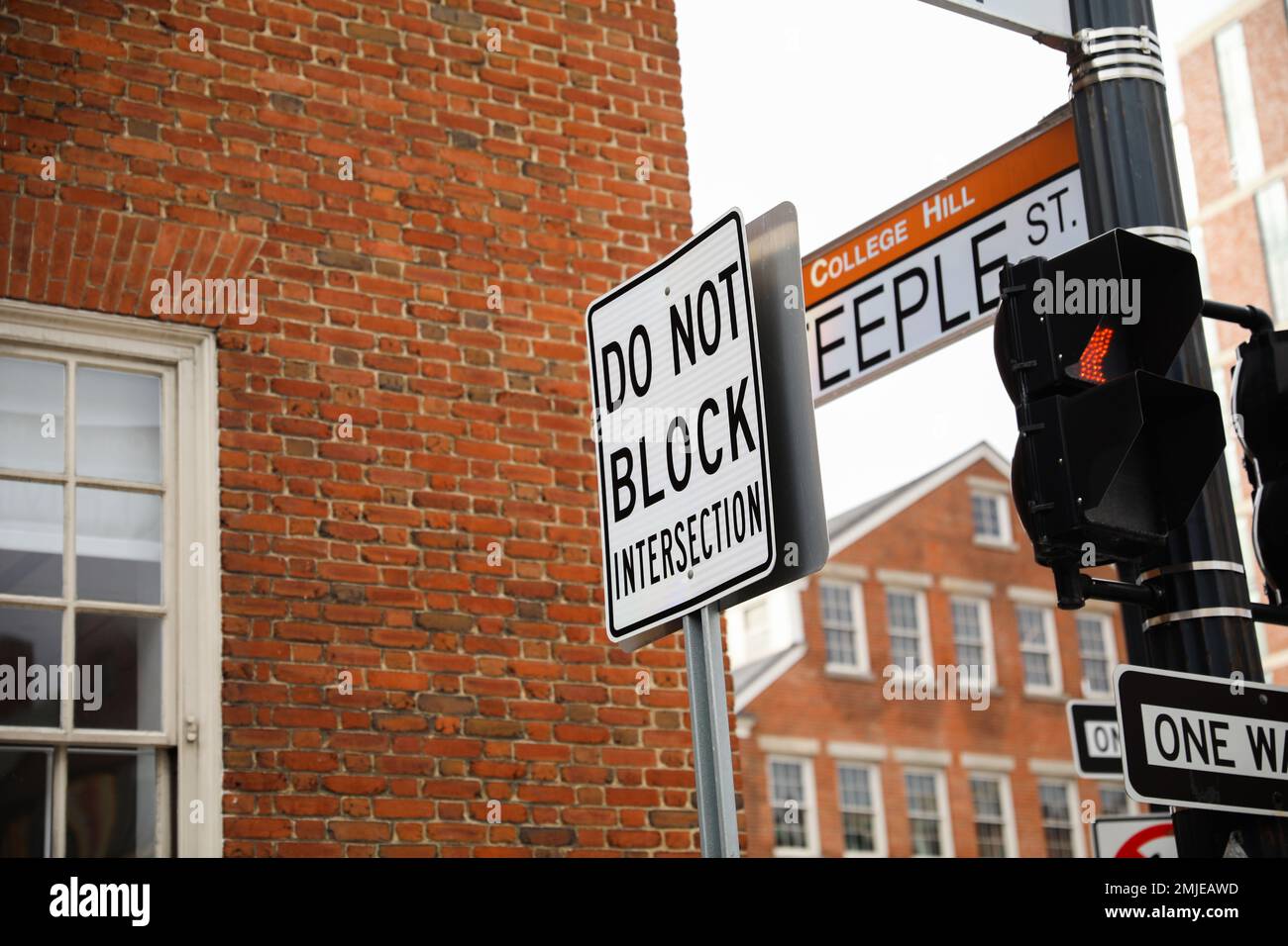 Road signs stop sign do not park slow down caution speed limit handicap ...
