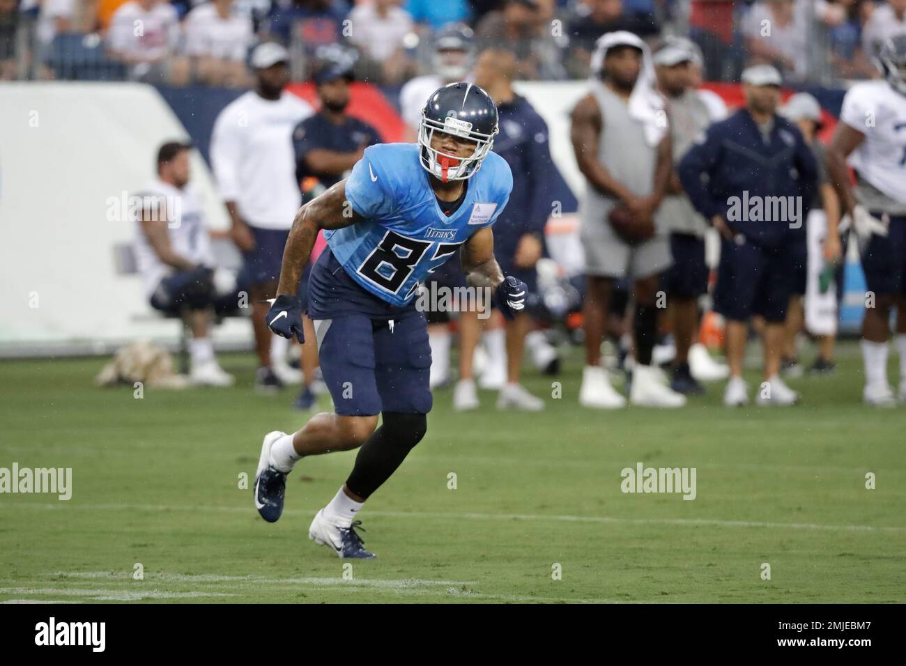Tennessee Titans wide receiver Anthony Ratliff-Williams runs a play ...