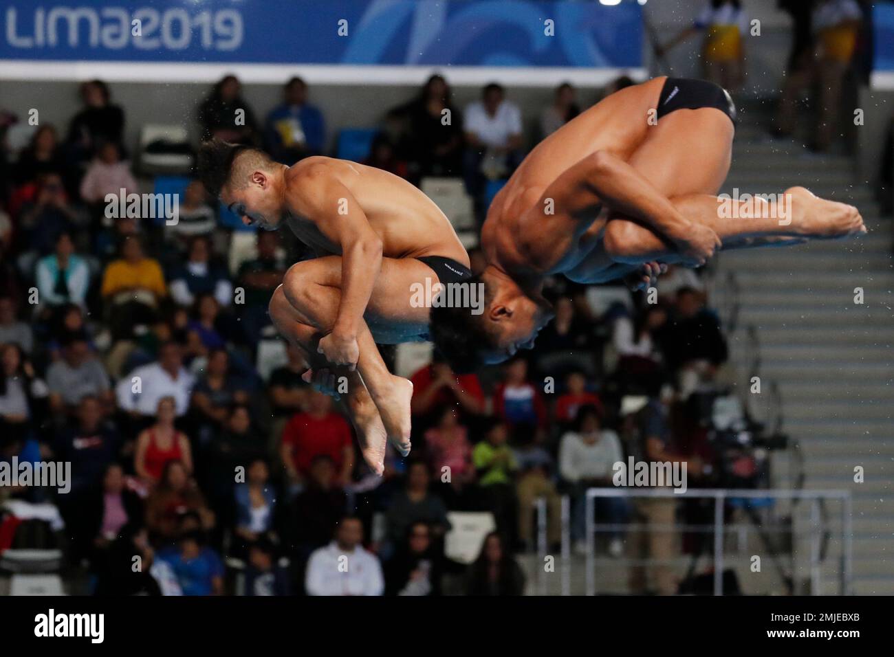 Colombia's Sebastian Morales and Daniel Restrepo compete in the men's ...