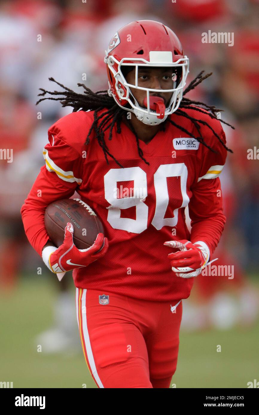 Kansas City Chiefs wide receiver Felton Davis runs during NFL football ...