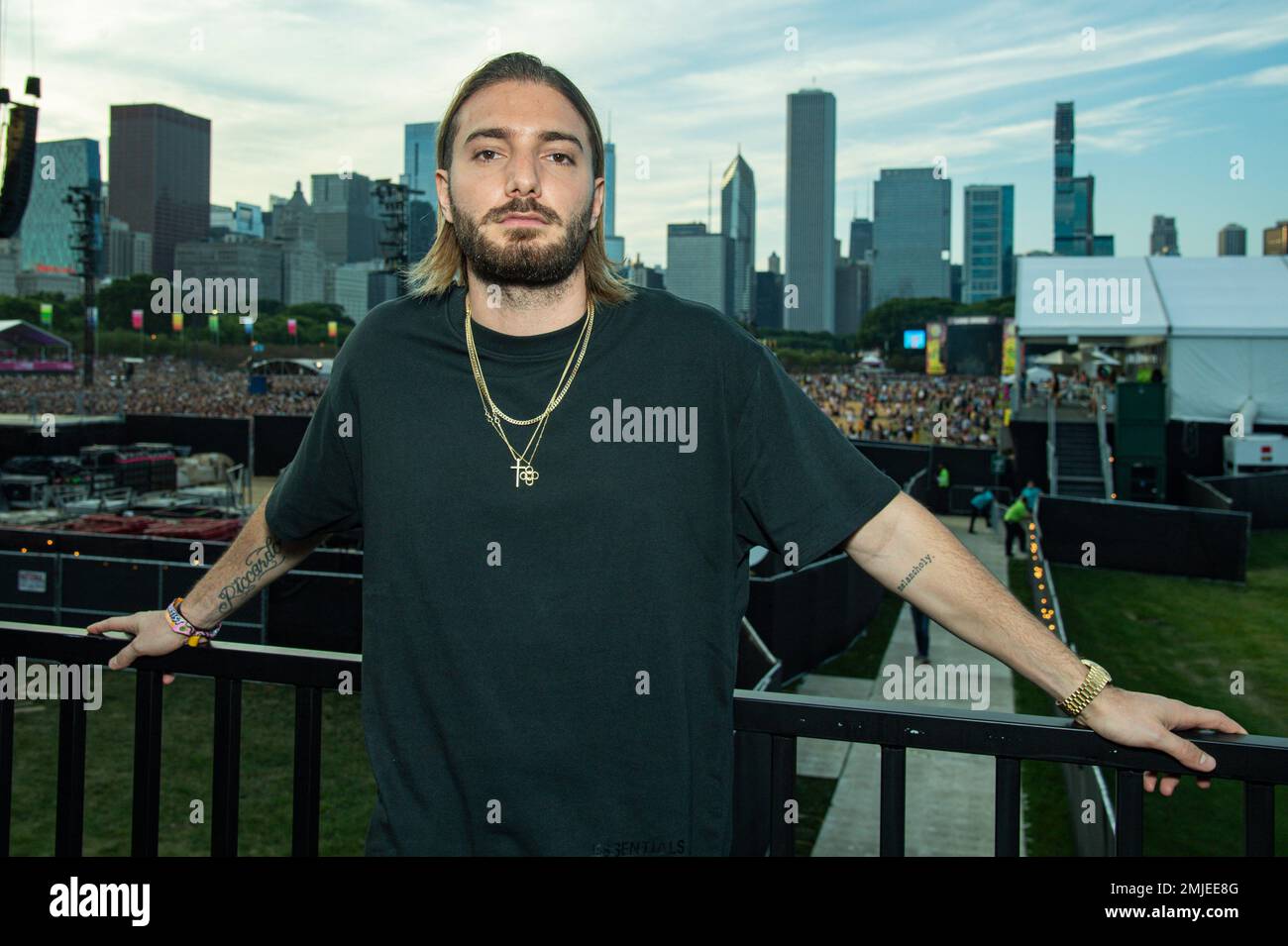 Alesso poses for a portrait on day two of Lollapalooza in Grant Park on ...