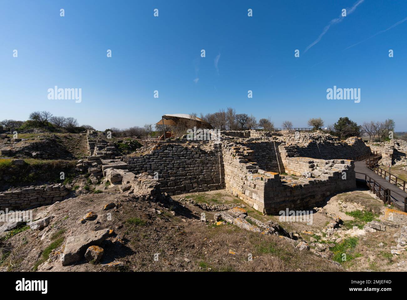 The archaeological sites of Troy Stock Photo - Alamy