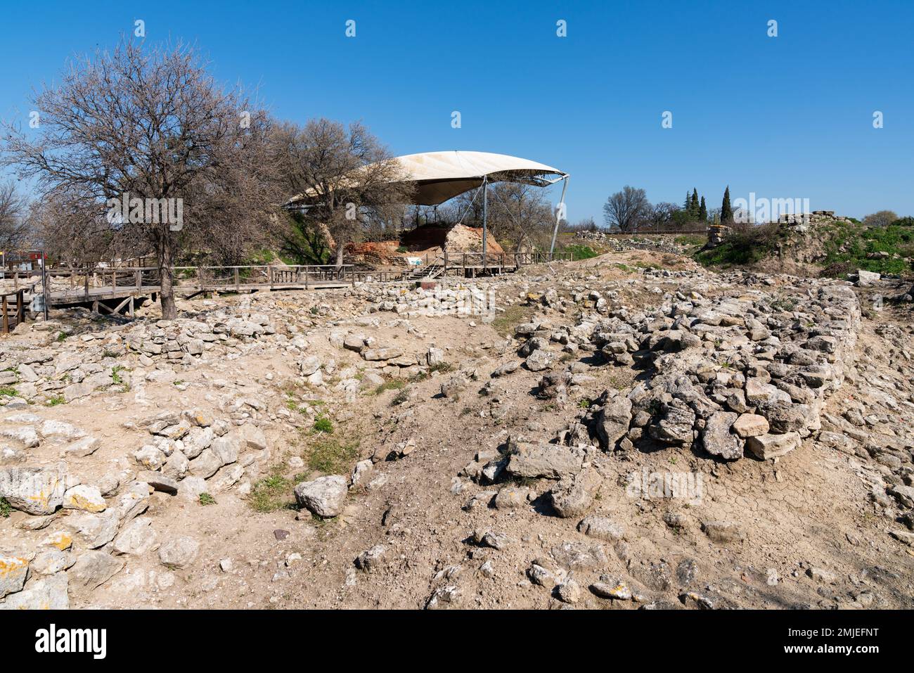 The archaeological sites of Troy Stock Photo - Alamy