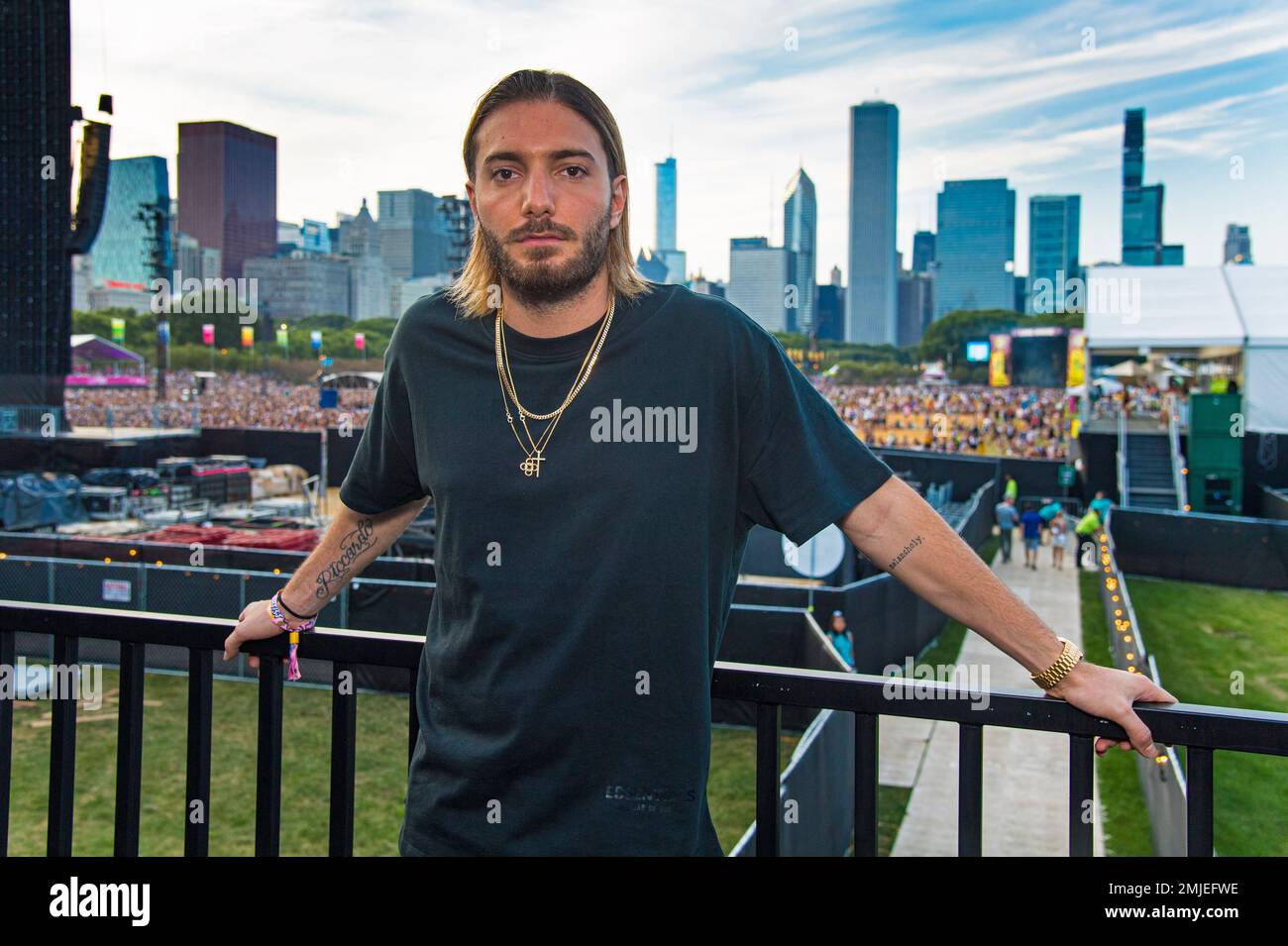 Alesso poses for a portrait on Day 2 of Lollapalooza in Grant Park ...