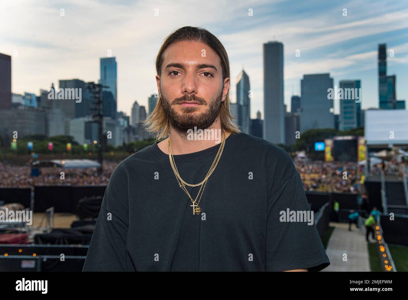 Alesso poses for a portrait on Day 2 of Lollapalooza in Grant Park ...