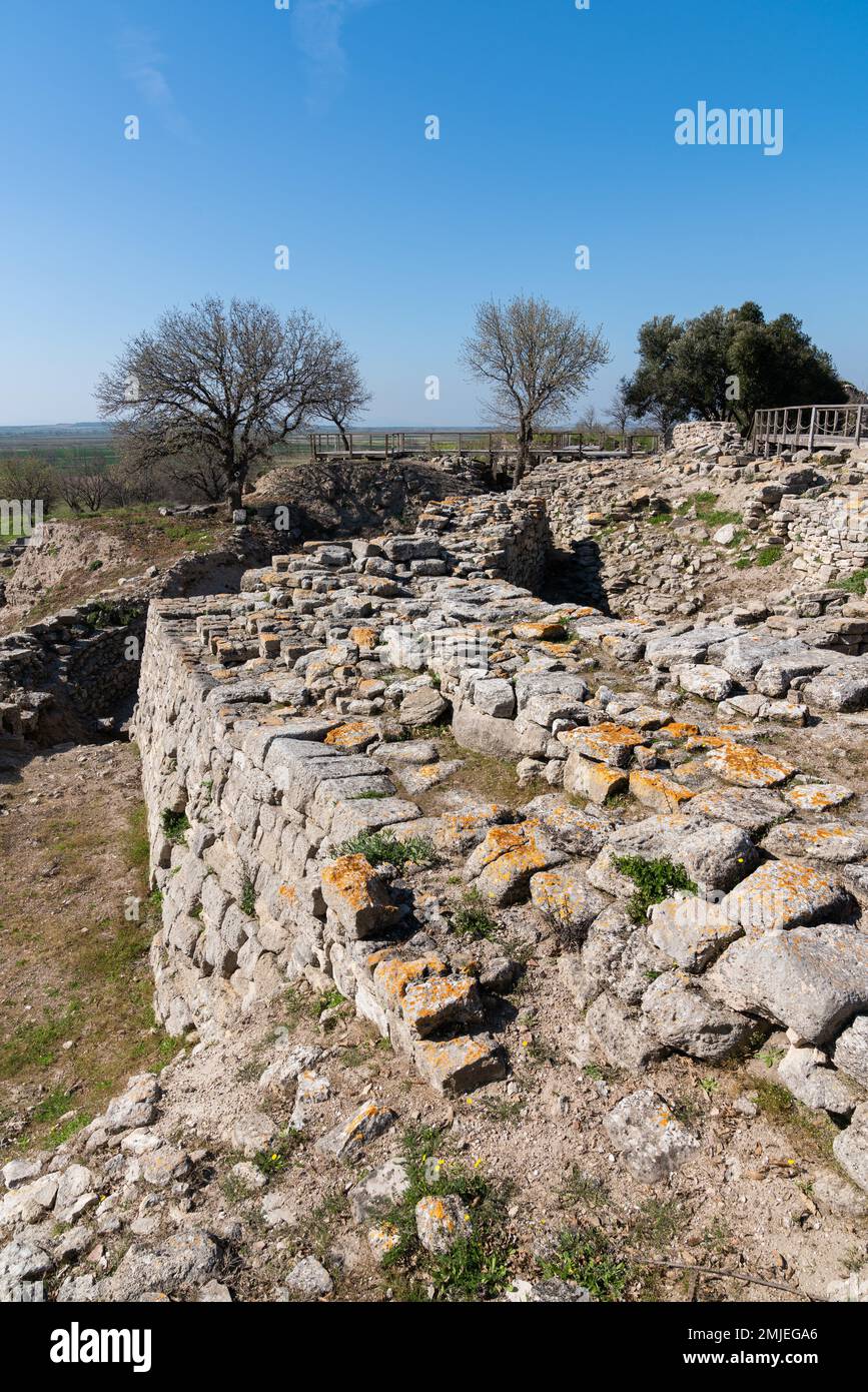 The archaeological sites of Troy Stock Photo - Alamy