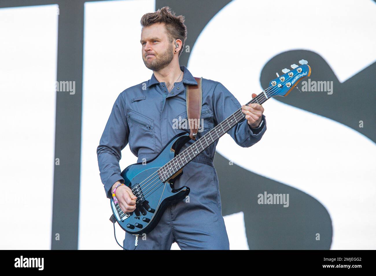 Cliff Deane of Picture This performs on day two of Lollapalooza in ...