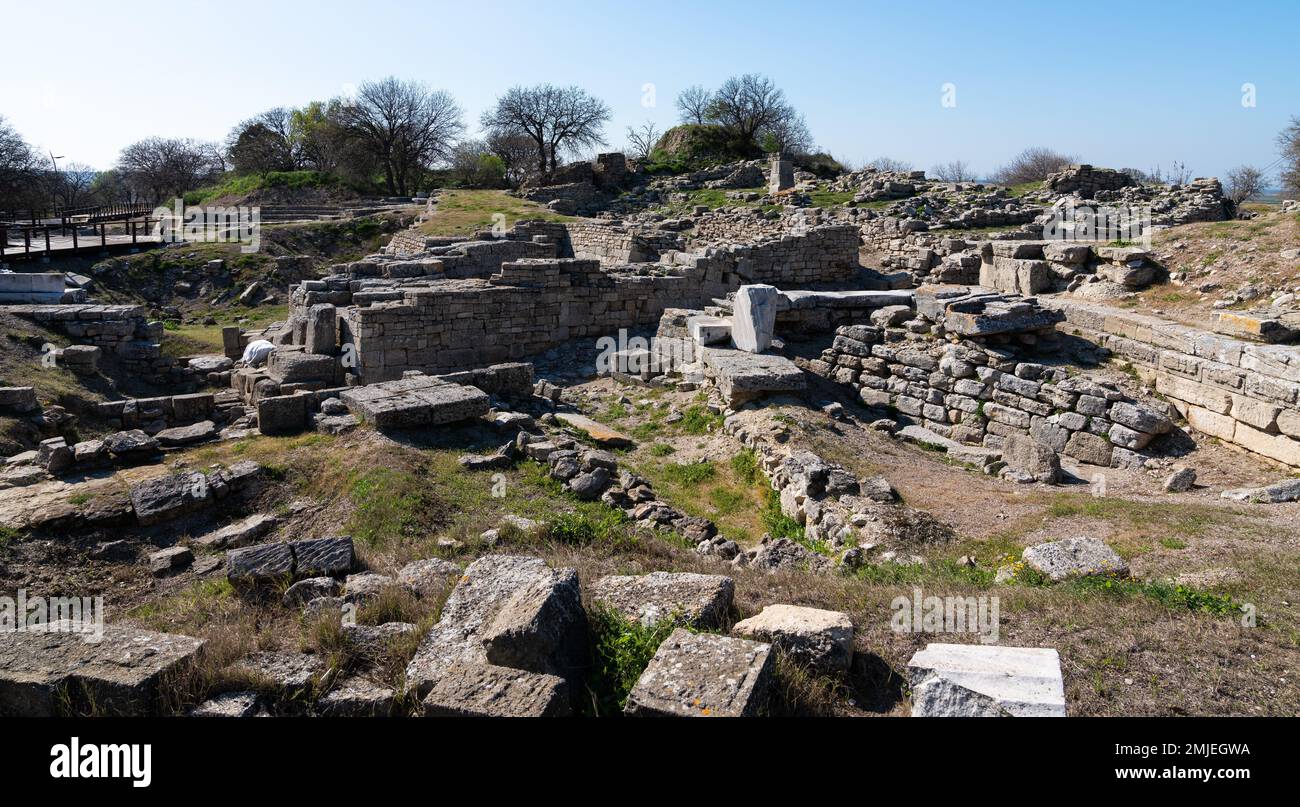 The archaeological sites of Troy Stock Photo - Alamy