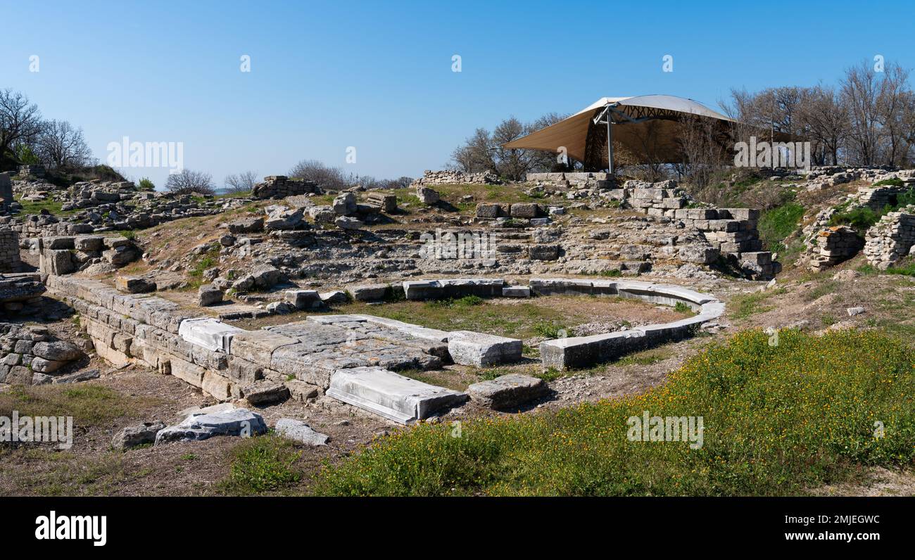 The archaeological sites of Troy Stock Photo - Alamy