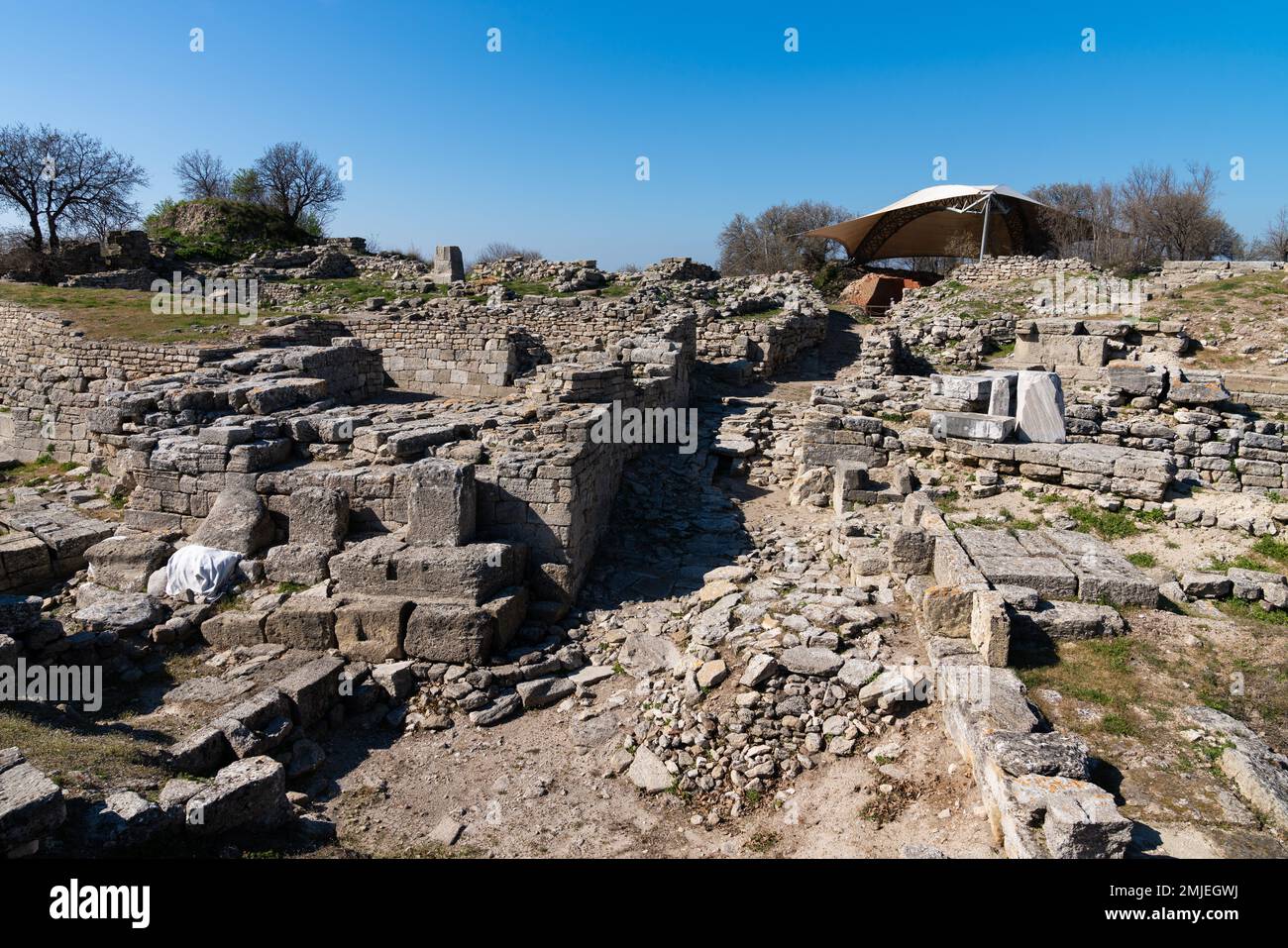 The archaeological sites of Troy Stock Photo - Alamy