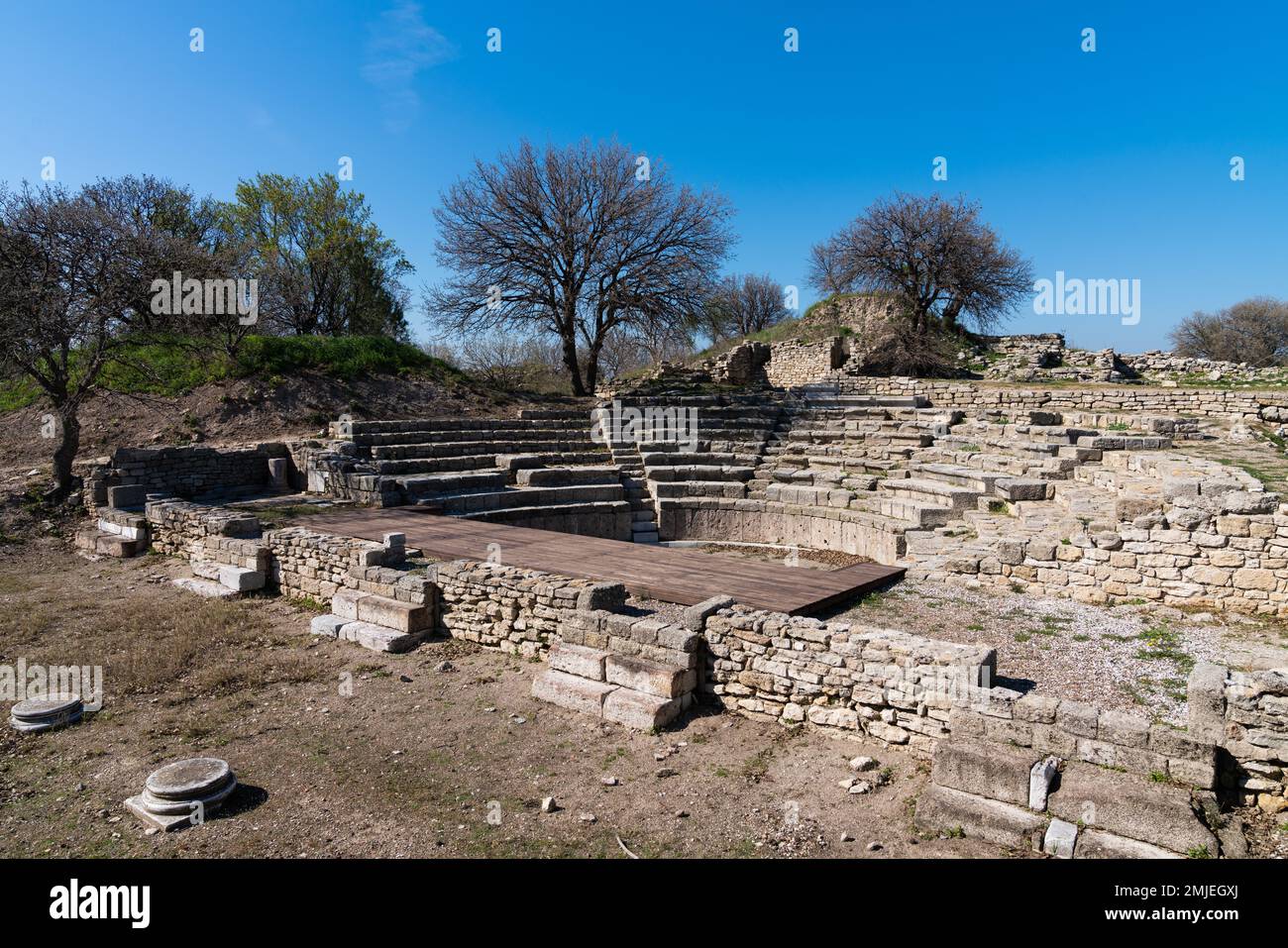 The archaeological sites of Troy Stock Photo - Alamy