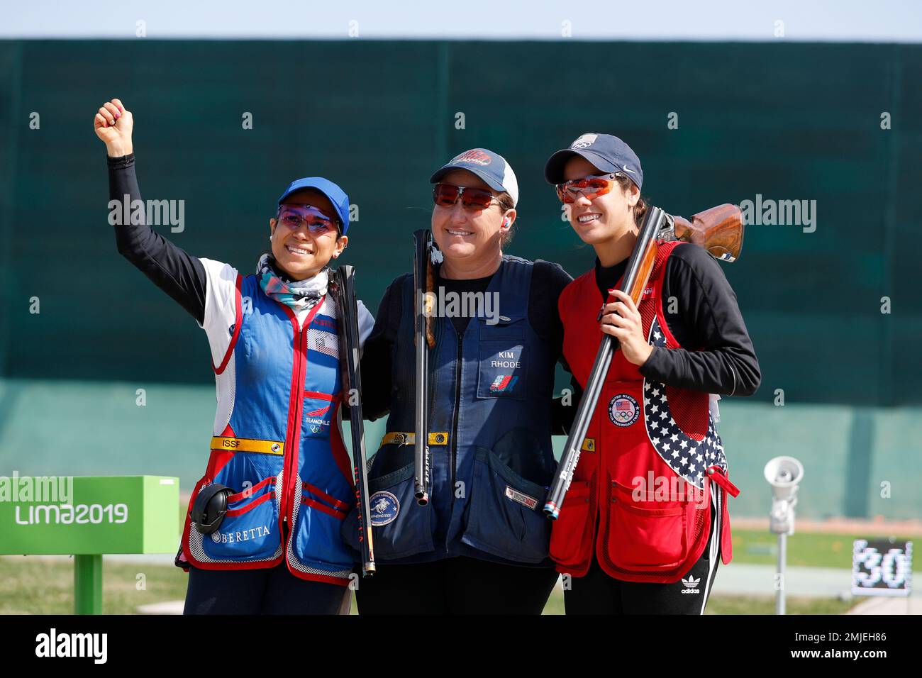 CORRECTS NAME OF BRONZE MEDALIST - The three medalists in the women's ...