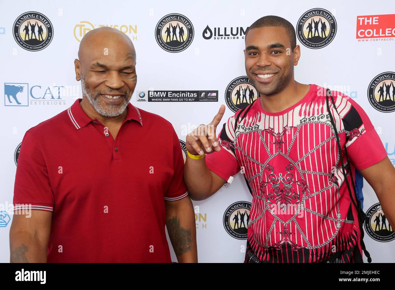 Mike Tyson,left, and his son Miguel Leon Tyson attend the Mike Tyson ...
