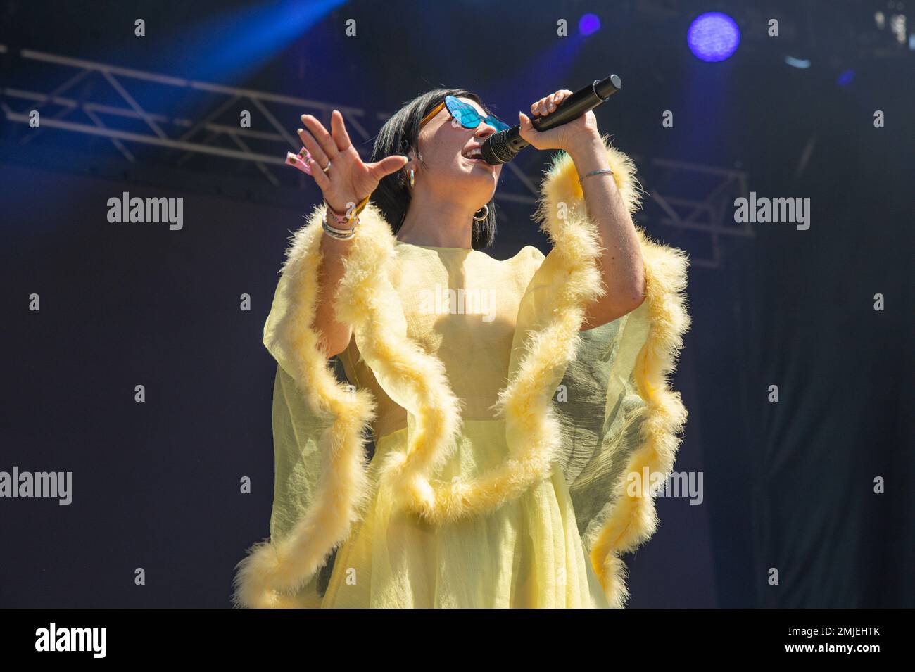Chelsea Lee of Shaed performs on day two of Lollapalooza in Grant Park ...