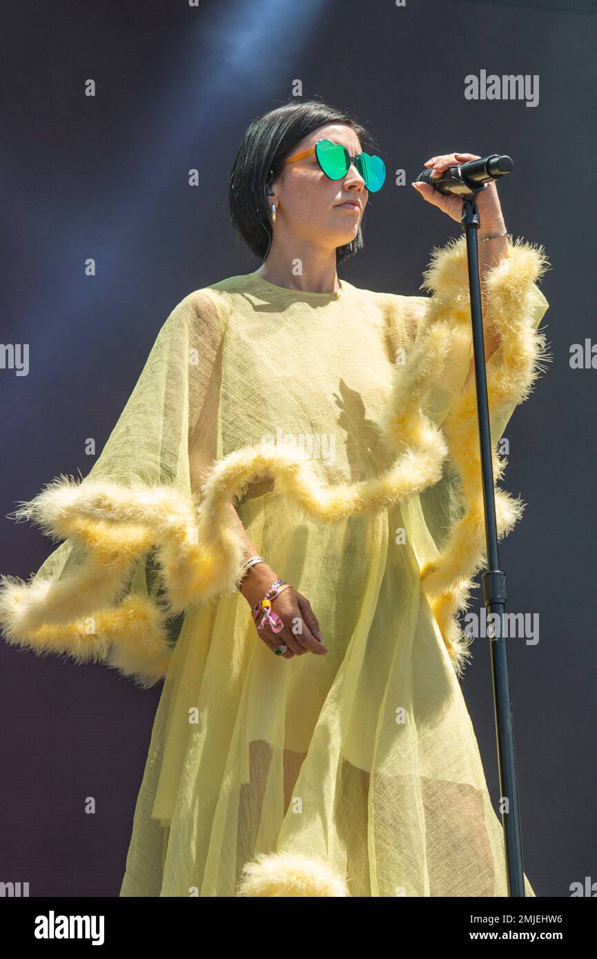 Chelsea Lee of Shaed performs on day two of Lollapalooza in Grant Park ...