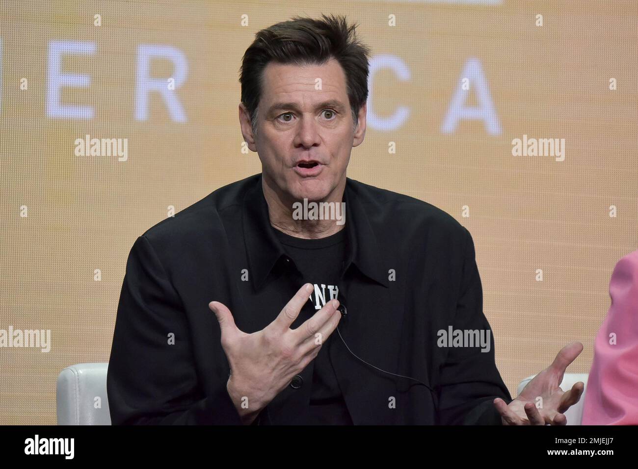 Jim Carrey participates in the Showtime "Kidding" panel during the ...