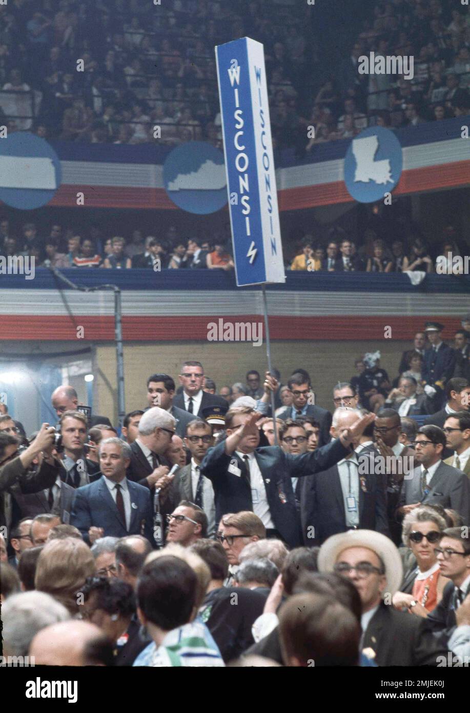 This is Wisconsin delegation at the Democratic National Convention at ...