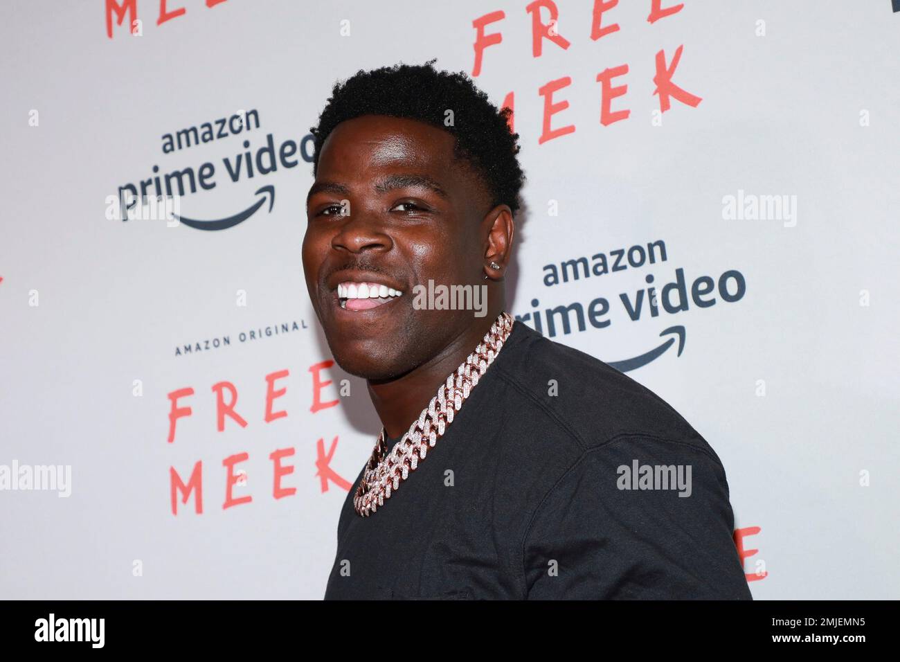 Casanova attends the world premiere of Amazon Prime Video's "Free Meek ...