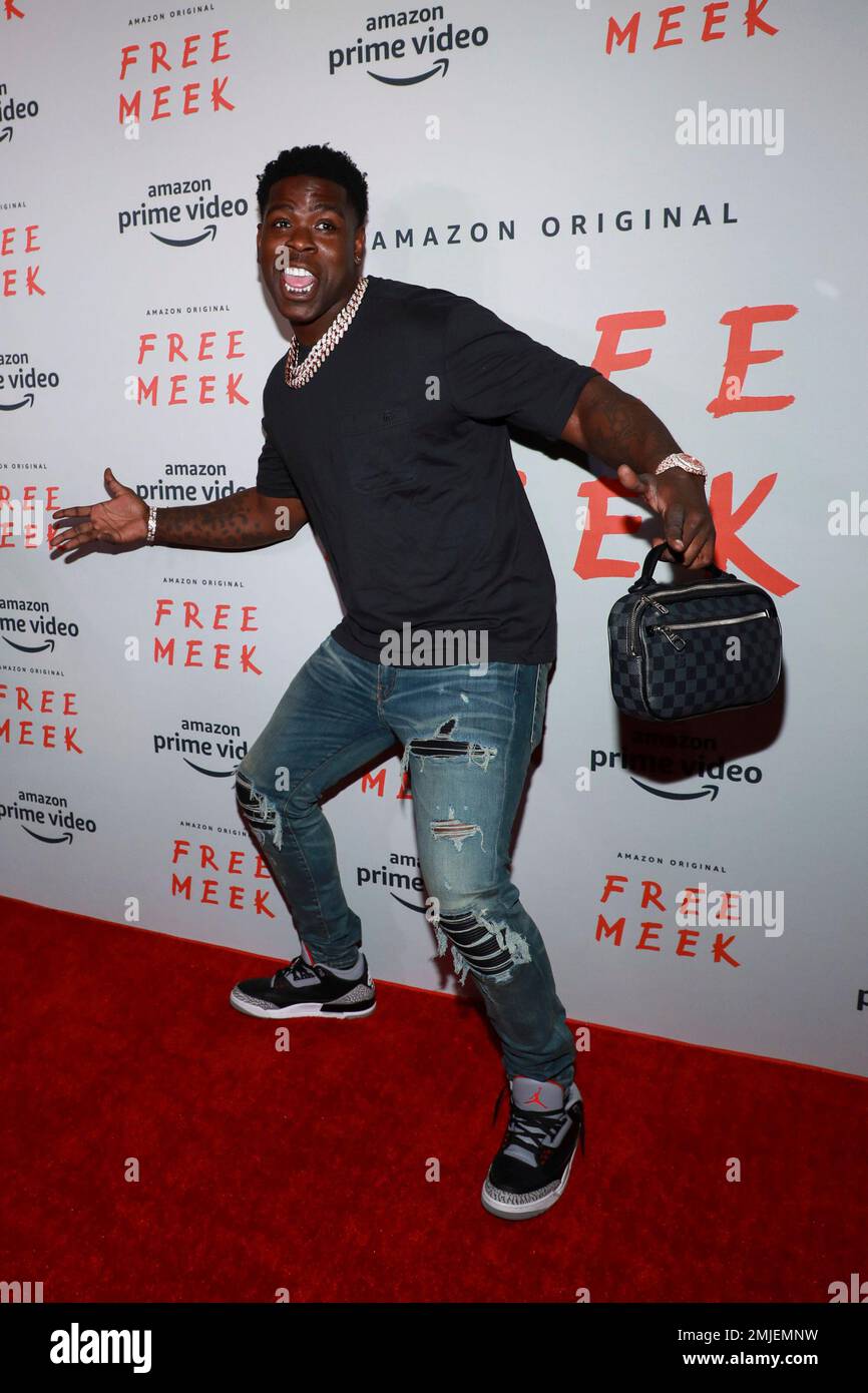 Casanova attends the world premiere of Amazon Prime Video's "Free Meek ...