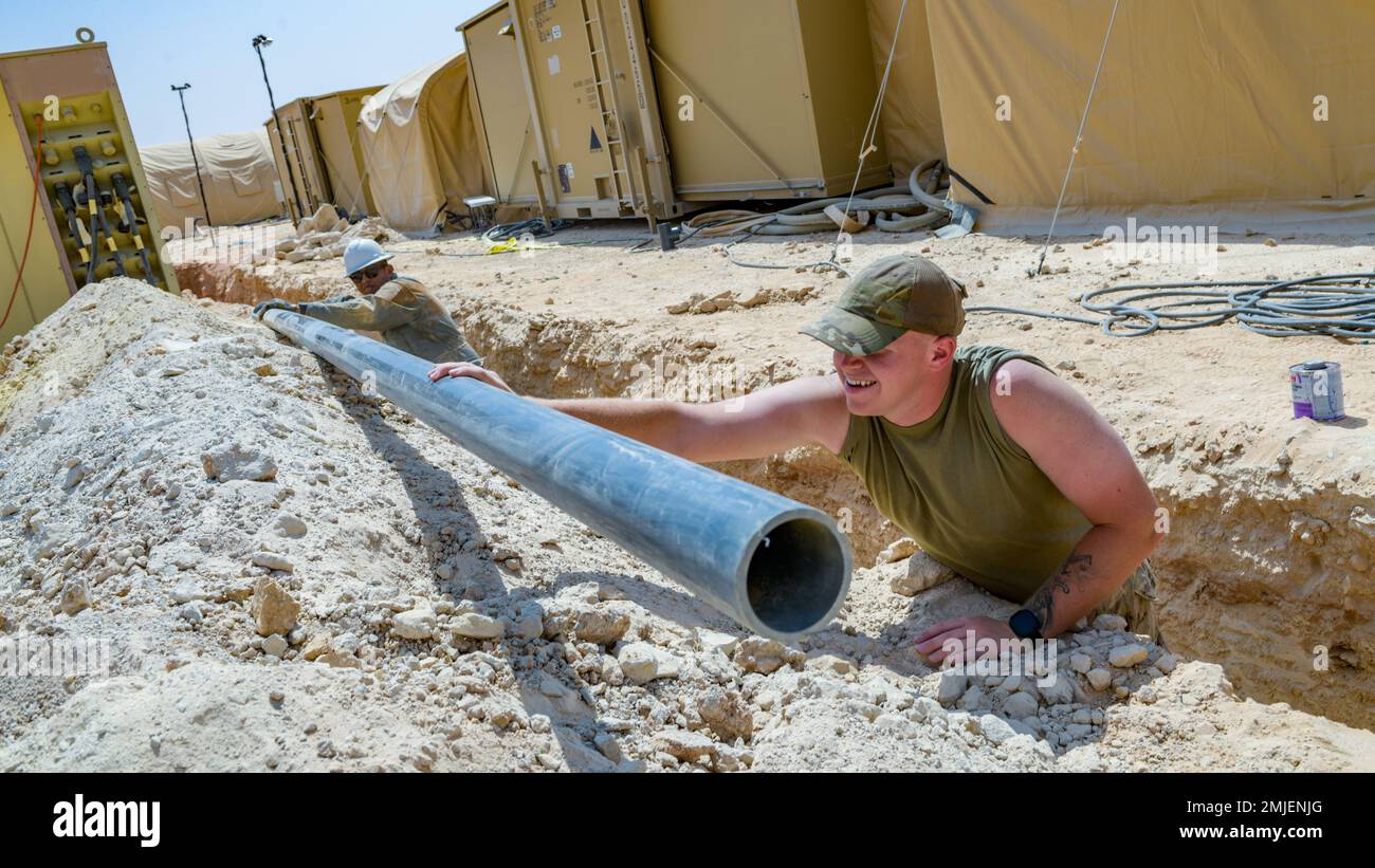 U.S. Air Force Airman 1st Class Mario Hernandez and Senior Airman Eric ...