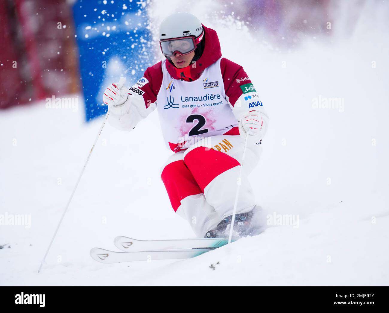 Japan's Ikuma Horishima skis in the qualification run of the men's ...