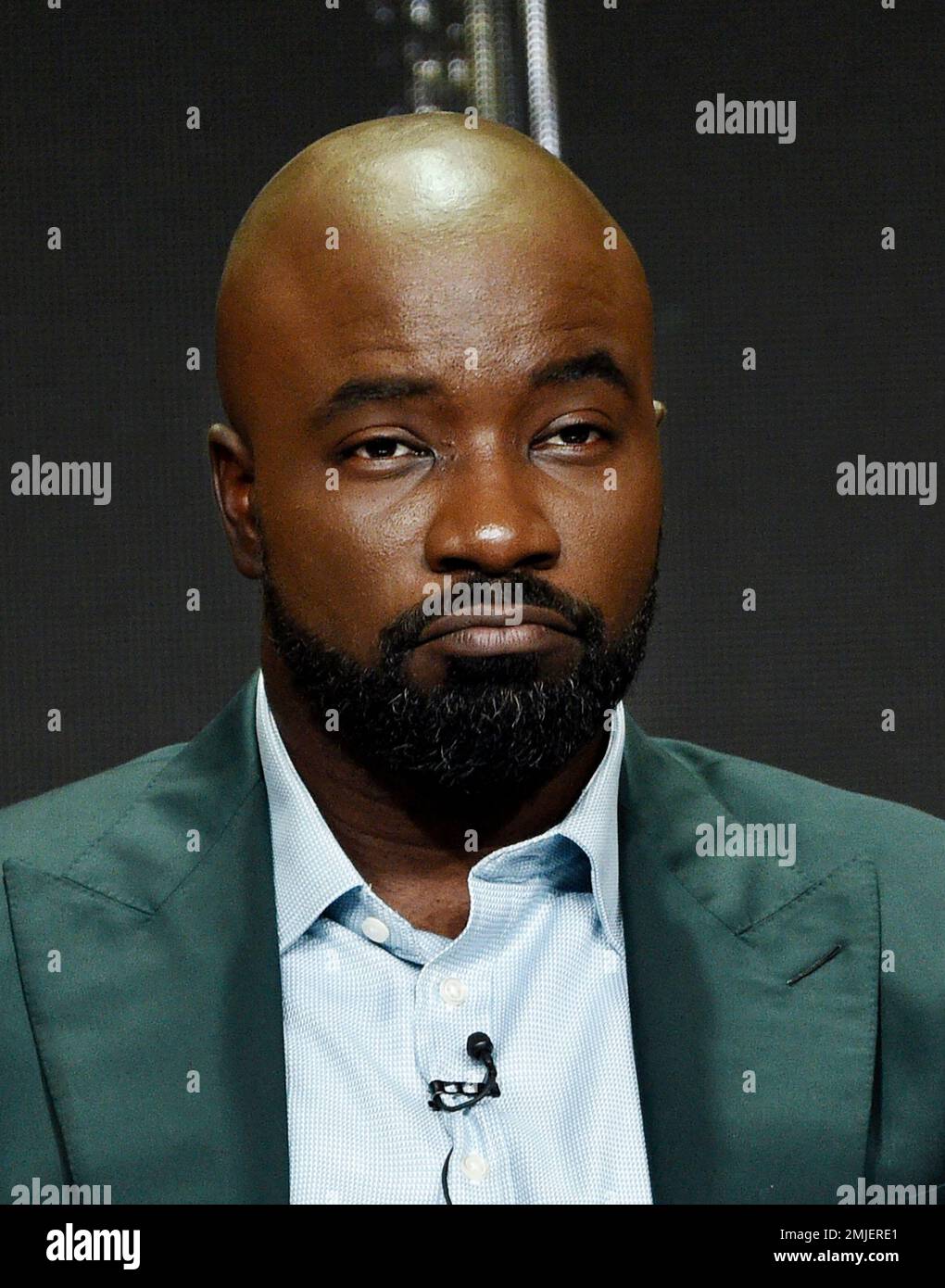 Mike Colter, a cast member in the CBS series "Evil," takes part in a ...