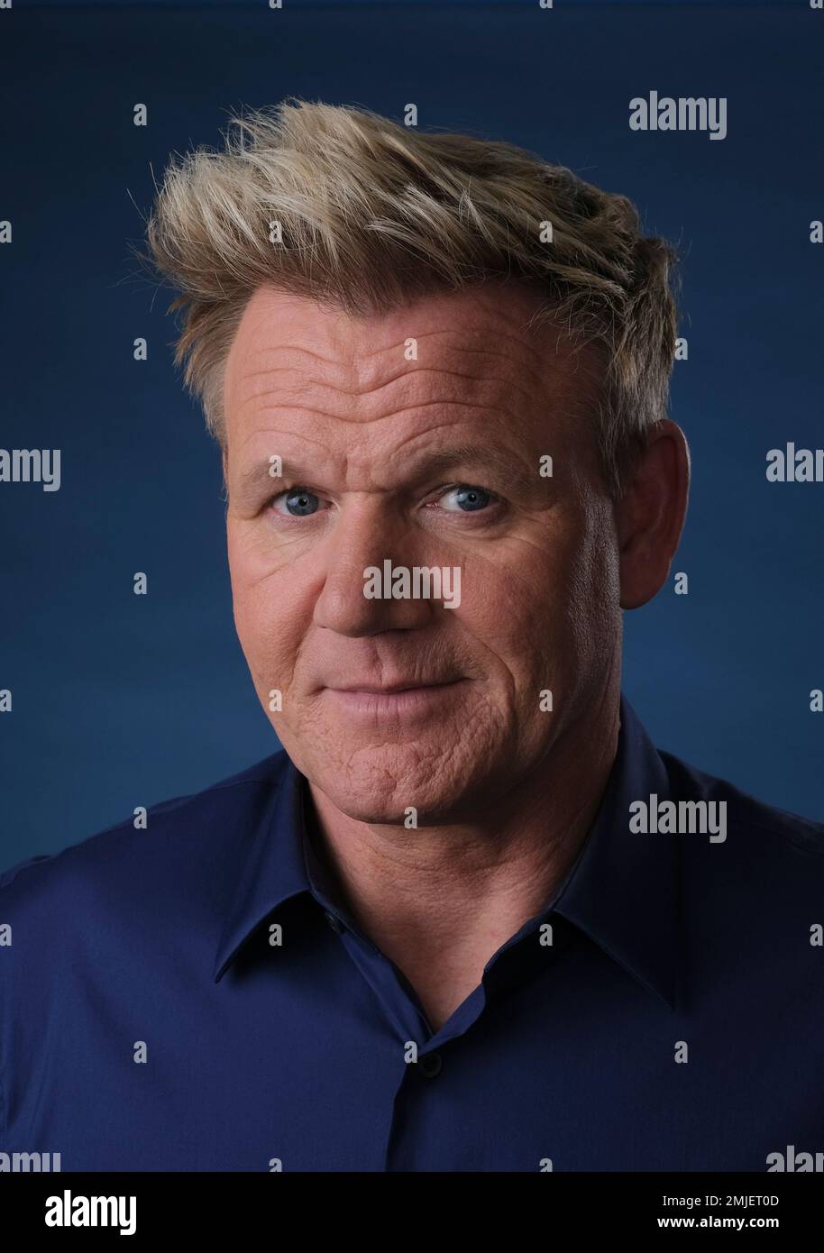 This July 24, 2019 photo shows chef and TV personality Gordon Ramsay ...