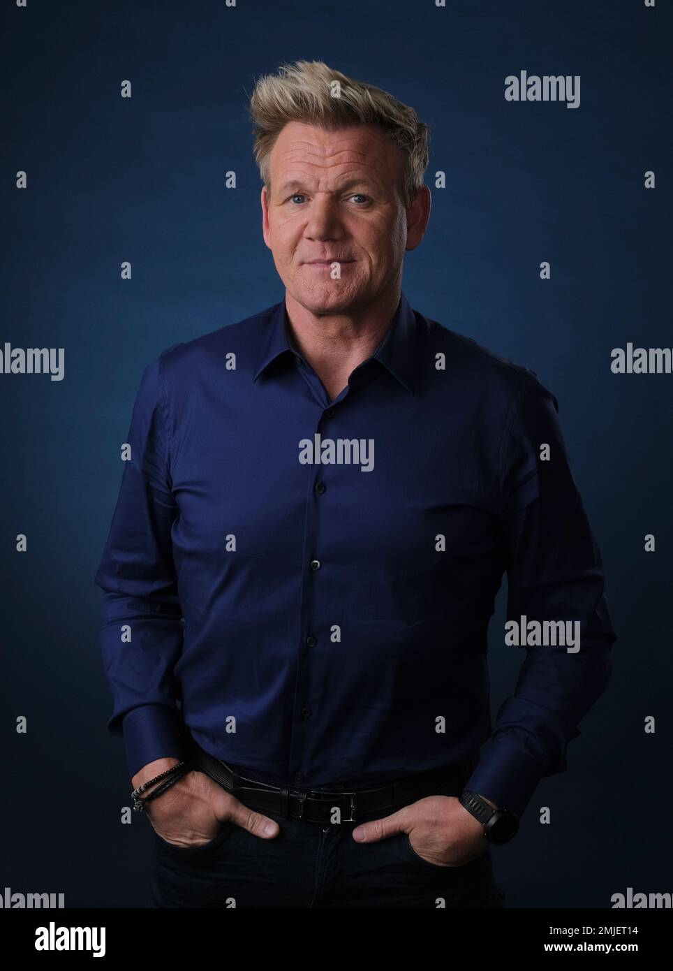 This July 24, 2019 photo shows chef and TV personality Gordon Ramsay ...