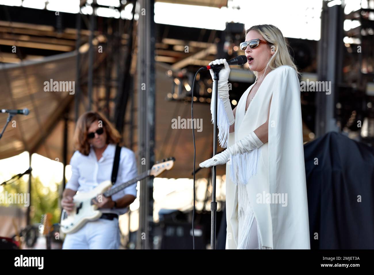 Natalie Bergman of Wild Belle performs an opening act during "The Night ...
