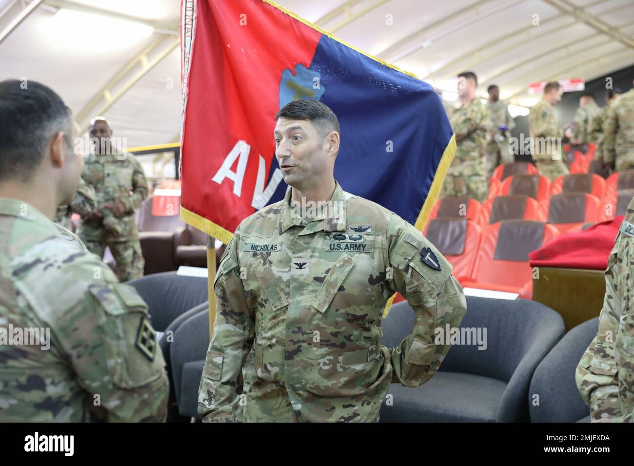 U.S. Army Col. Scott P. Nicholas, commander of Task Force Mustang ...