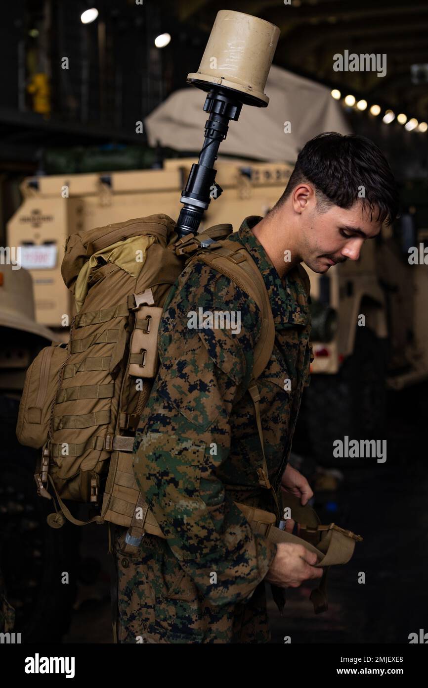 U.S. Marine Corps Cpl. Gabriel Price, a signals intelligence operator ...