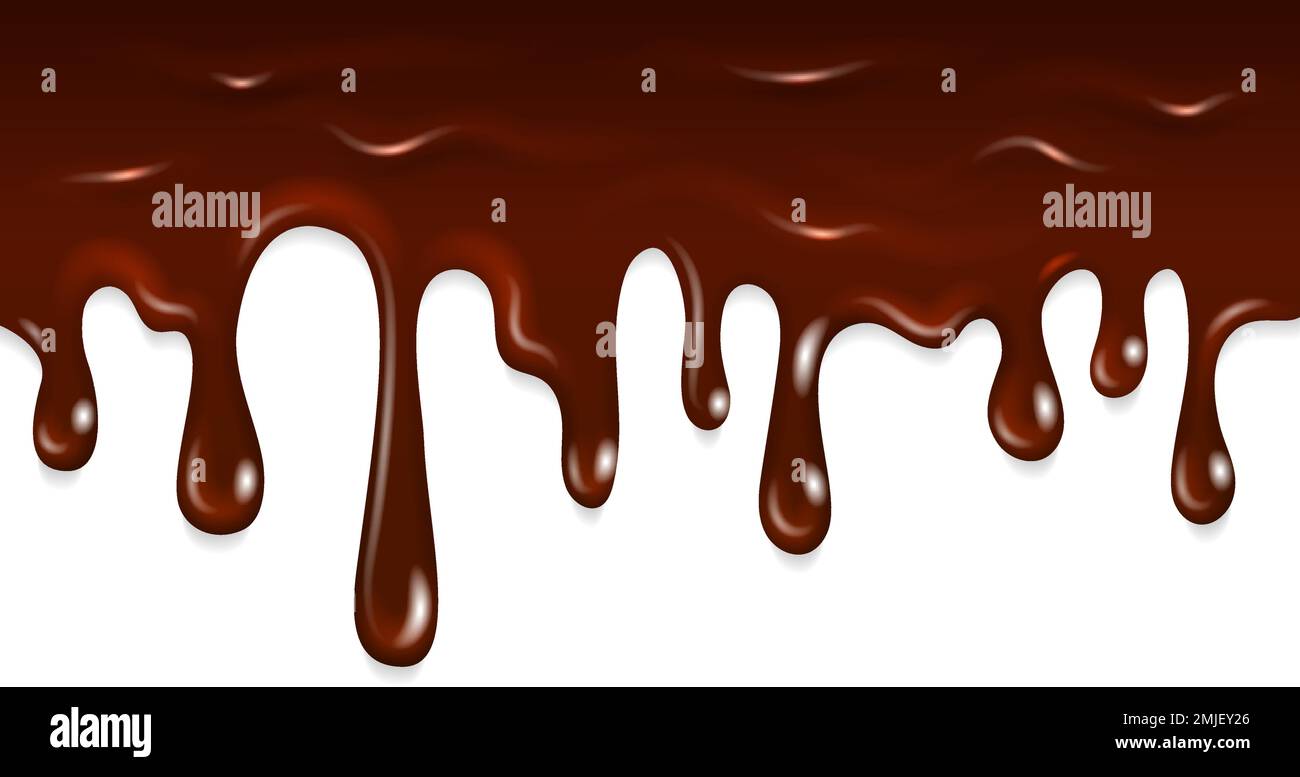 Melted sweet caramel dripping Stock Vector Images - Alamy