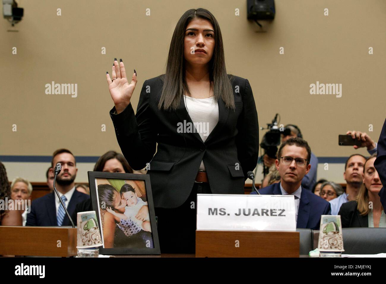 HOLD FOR STORY - FILE - In this July 10, 2019, file photo, Yazmin ...