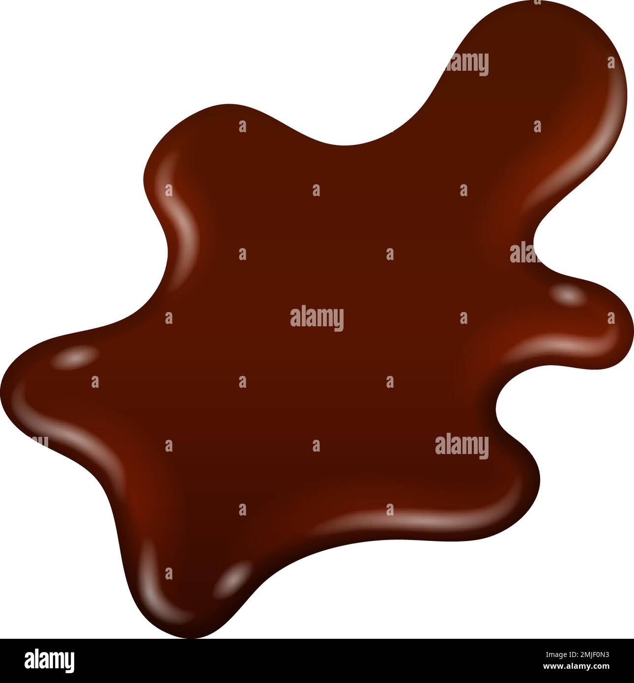 Dark chocolate drop. Brown sticky liquid blob Stock Vector Image & Art ...