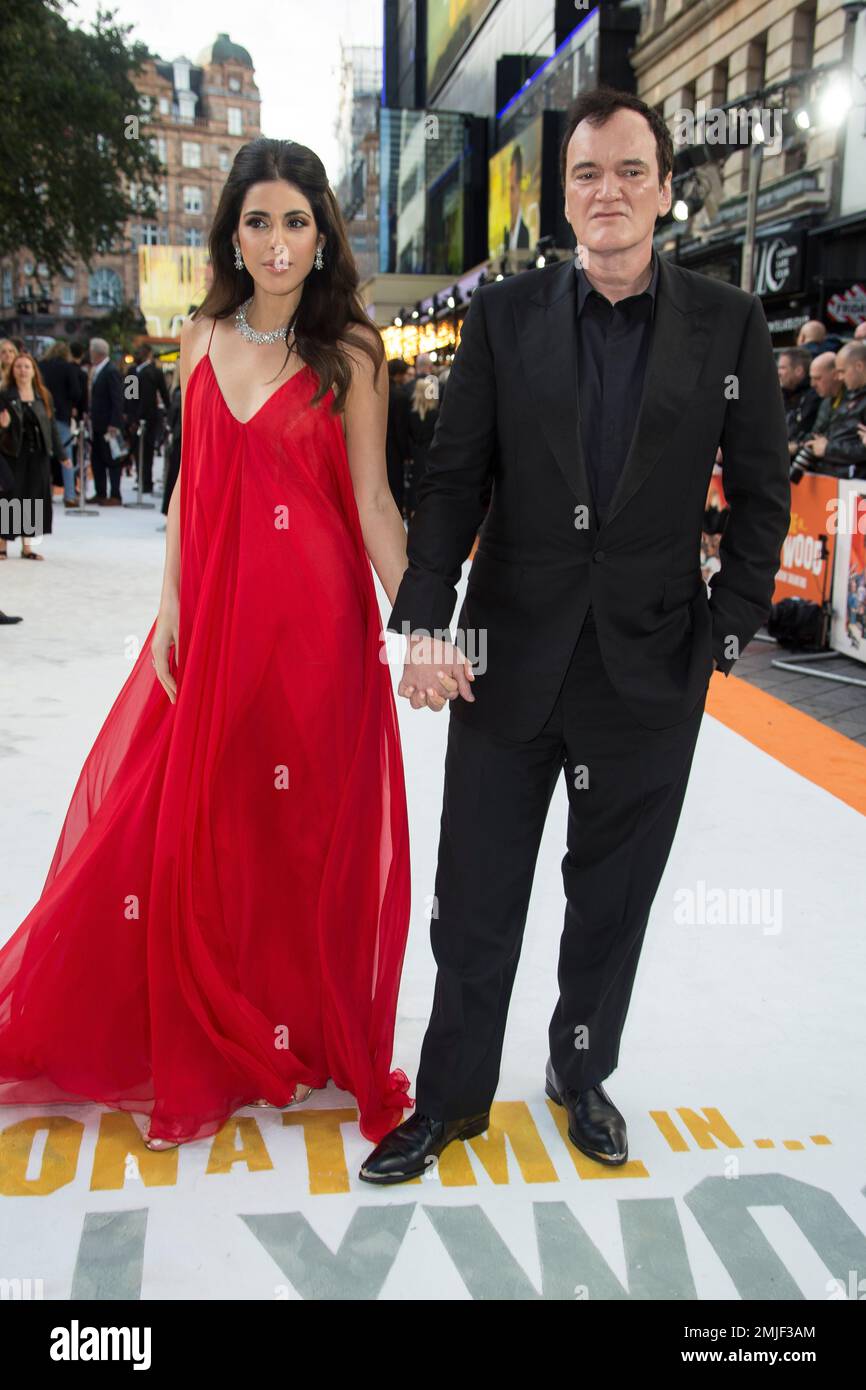 Writer and director Quentin Tarantino and his wife Daniela Pick pose ...