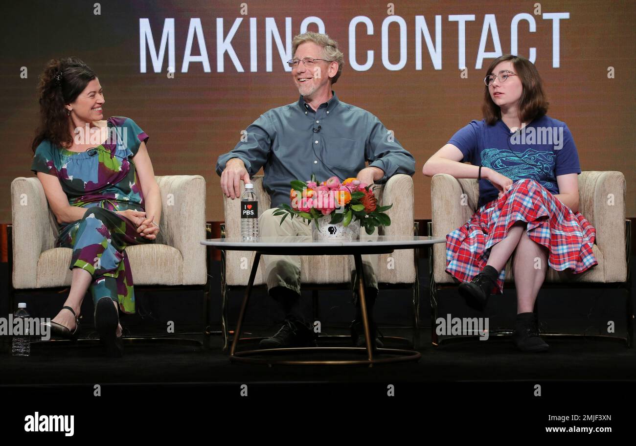 Director Anna Fitch, from left, David Scheel and Laurel Scheel ...