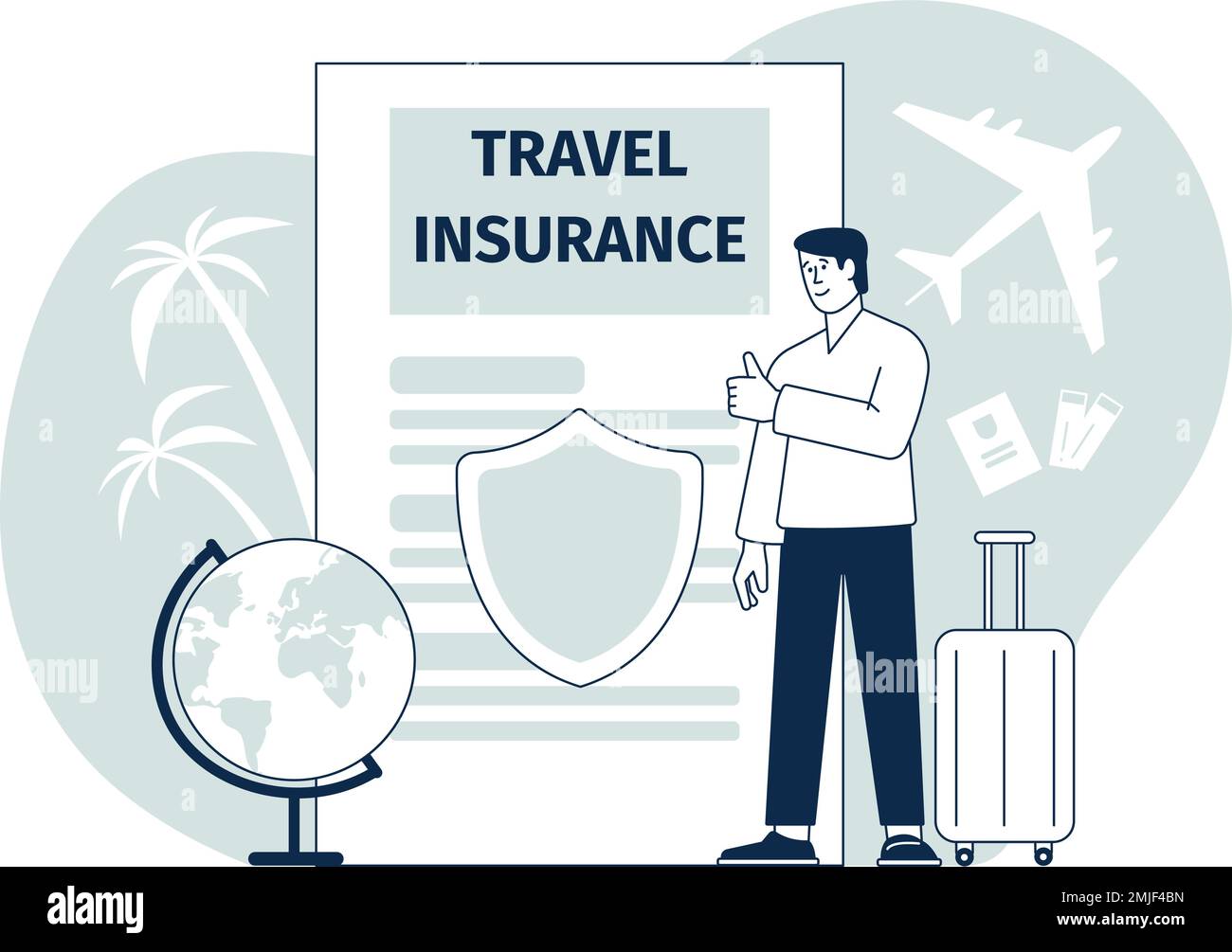 The accidental tourist Stock Vector Images - Alamy