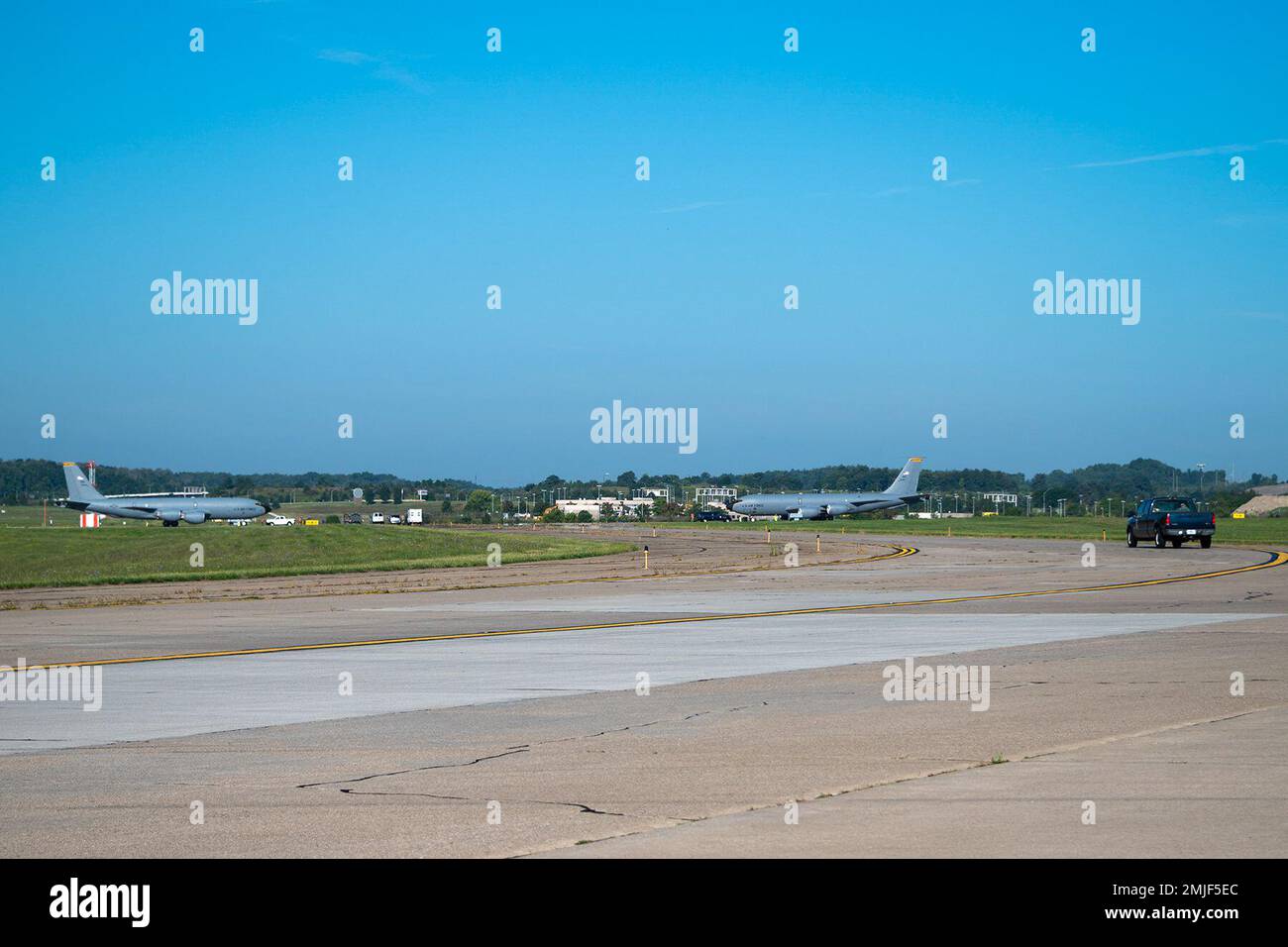 Two KC-135 Stratotanker Aircraft stand ready during an Alert Aircraft ...