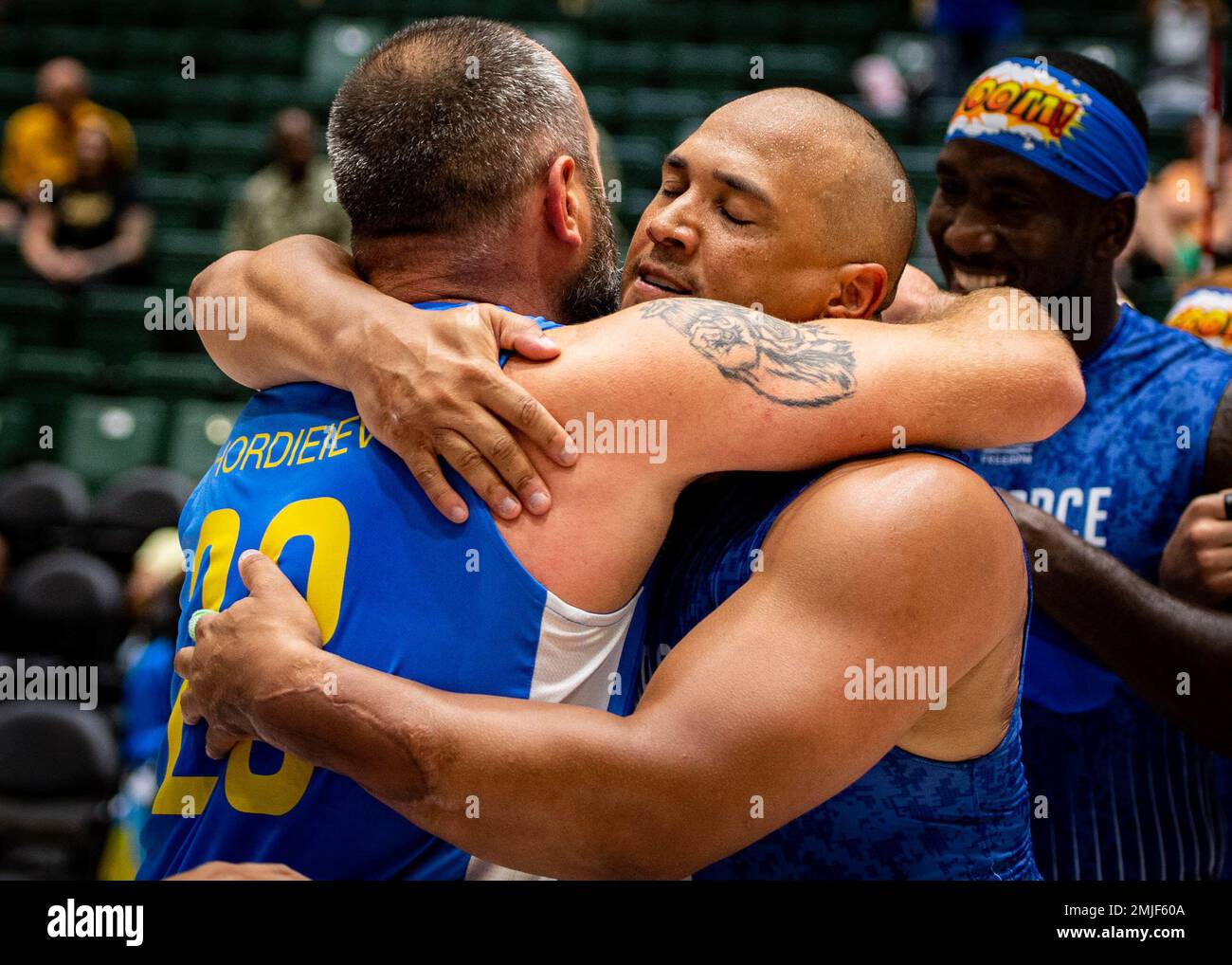 U.S. Air Force Senior MSgt. Brian Williams (Right), a Team Air Force ...