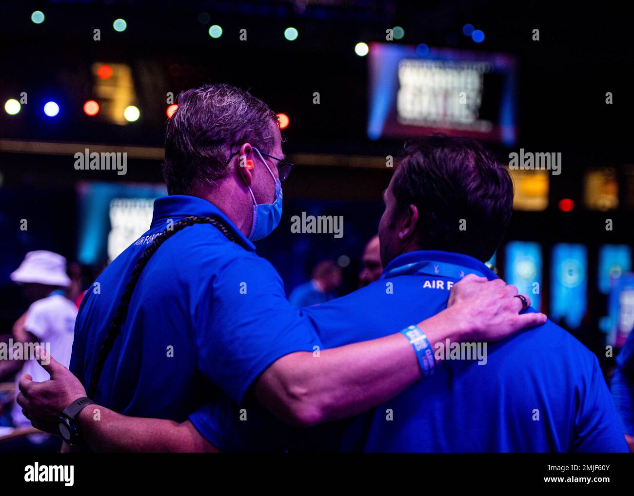 U.S. Air Force Lieutenant Col. (Ret.) Jason Howell (Left) and U.S. Air ...