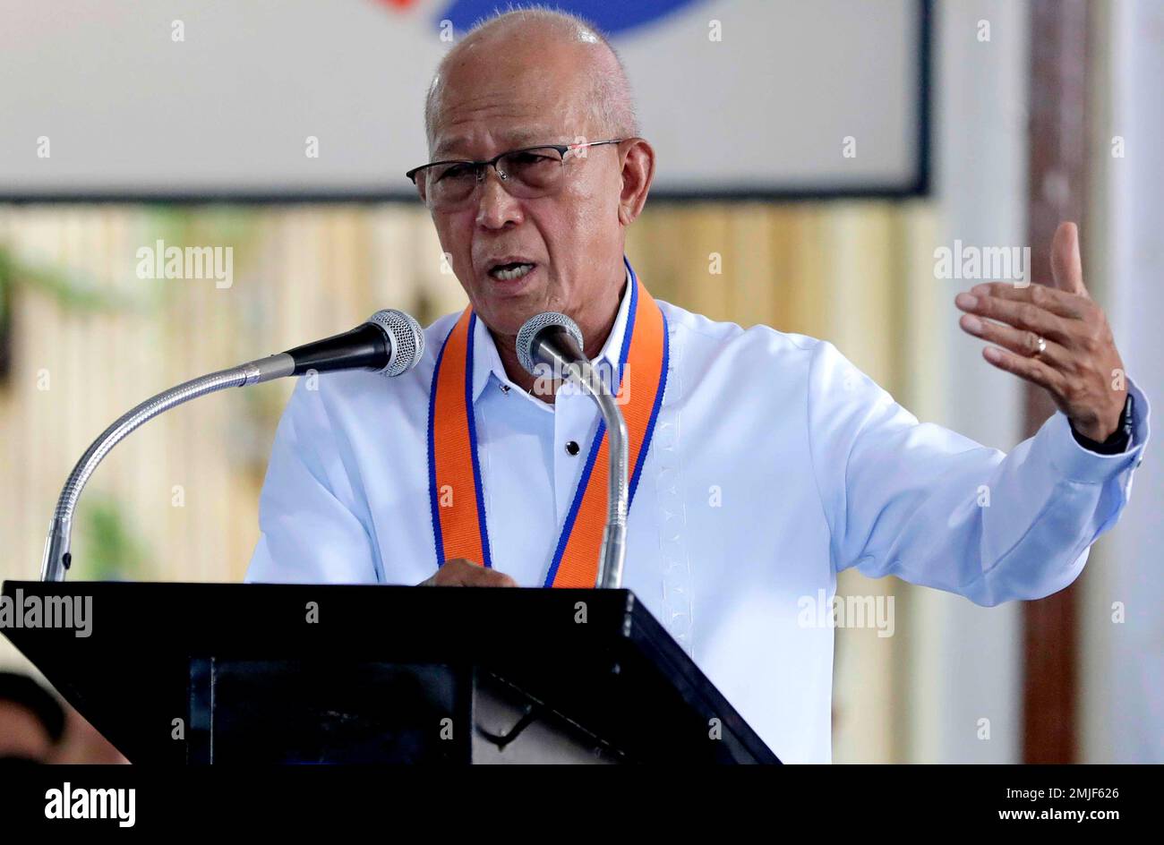 FILE - In this July 25 file photo, Philippine Defense Secretary Delfin ...