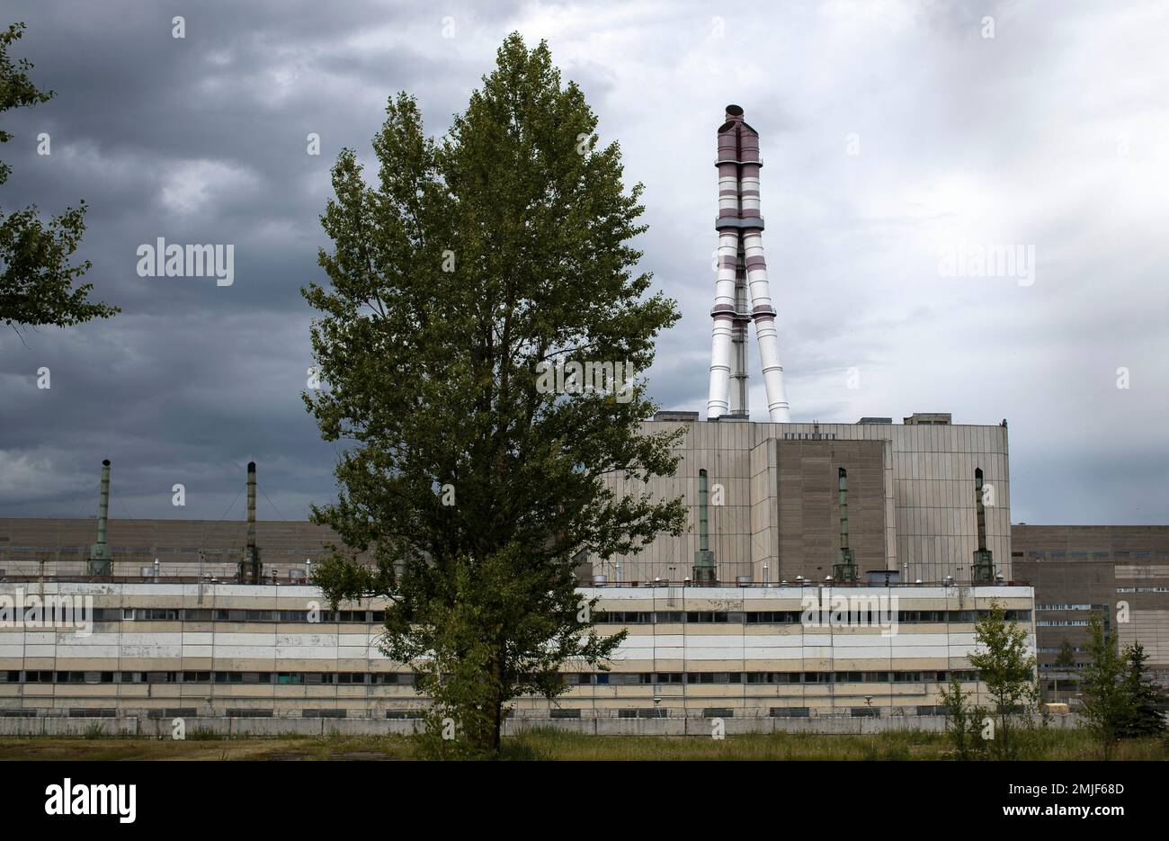 In this photo taken on Tuesday, July 16, 2019, a part of the Ignalina ...