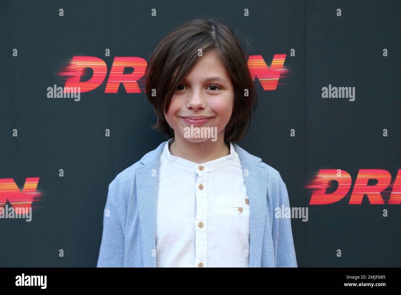 Asher Miles Fallica attends the LA Premiere of "Driven" at the ArcLight ...