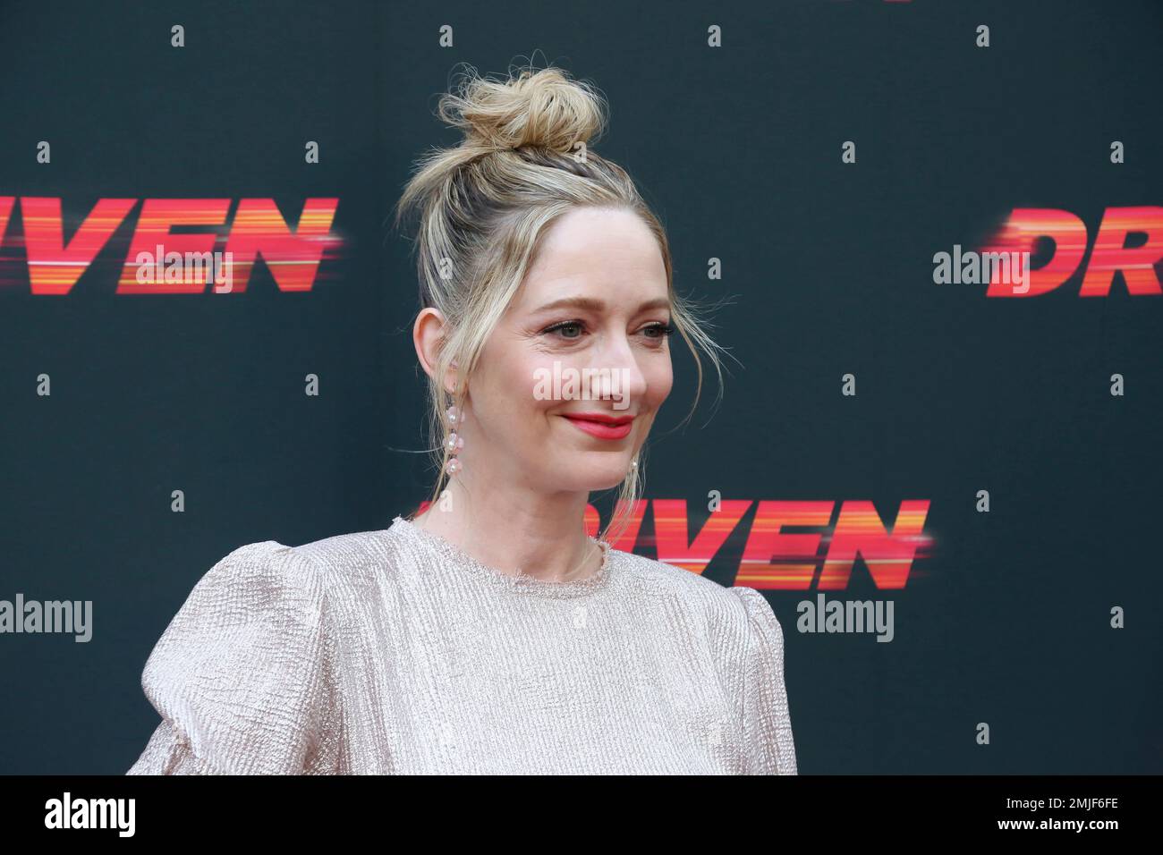 Judy Greer attends the LA Premiere of "Driven" at the ArcLight ...