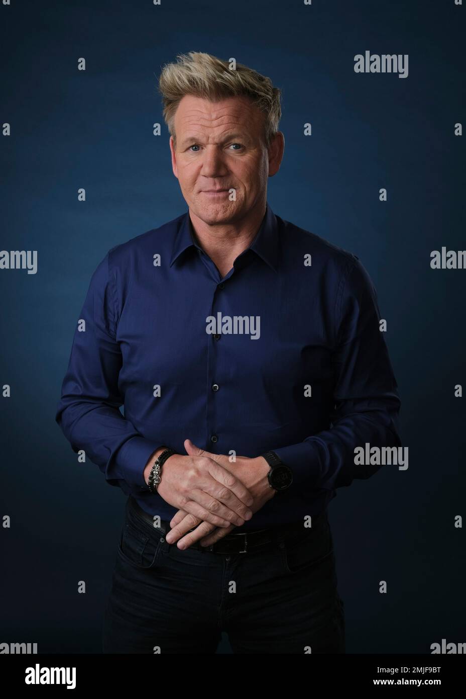 This July 24, 2019 photo shows chef and TV personality Gordon Ramsay ...